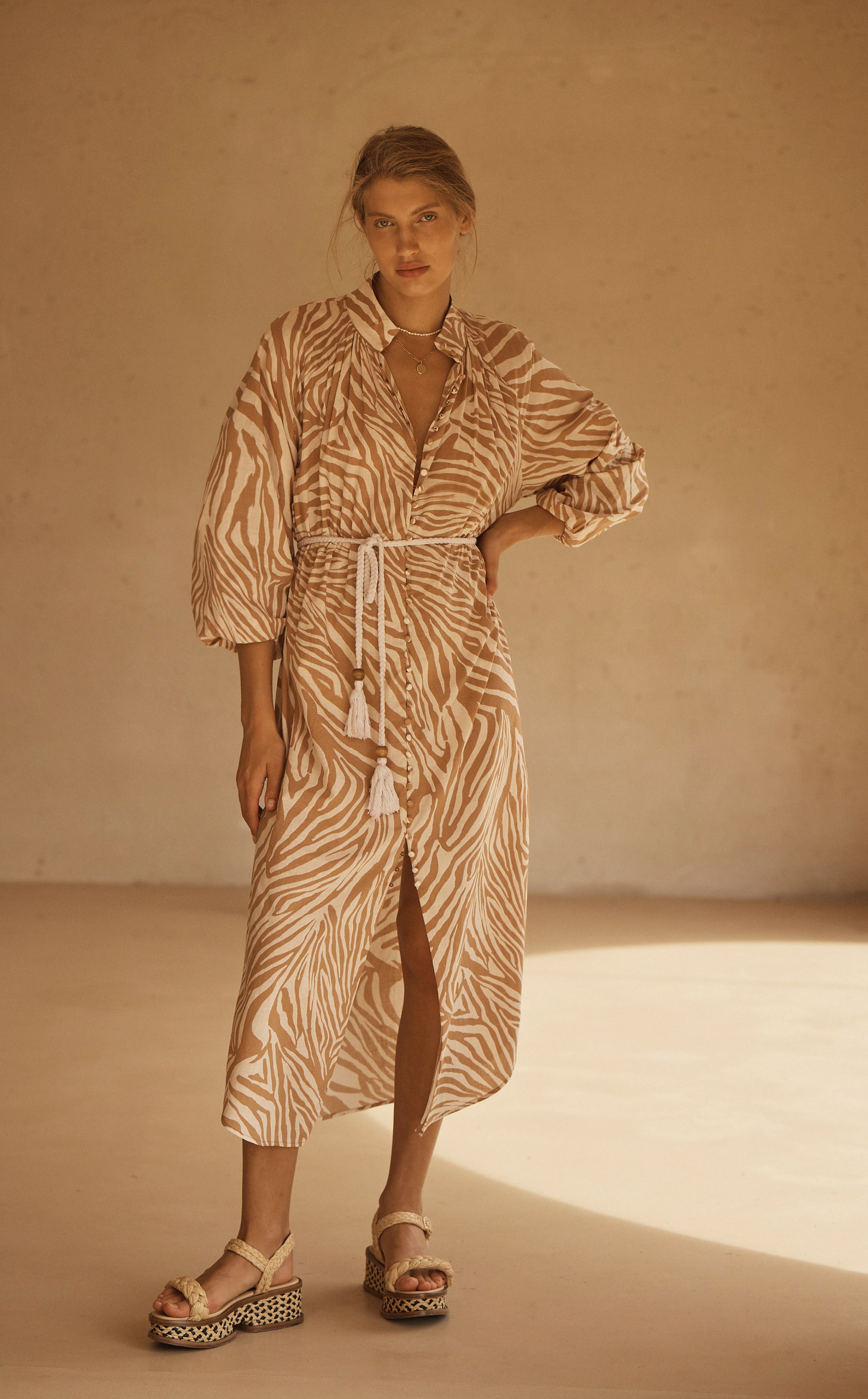 NOTAE BILLOW SLEEVE RESORT DRESS – Kleio